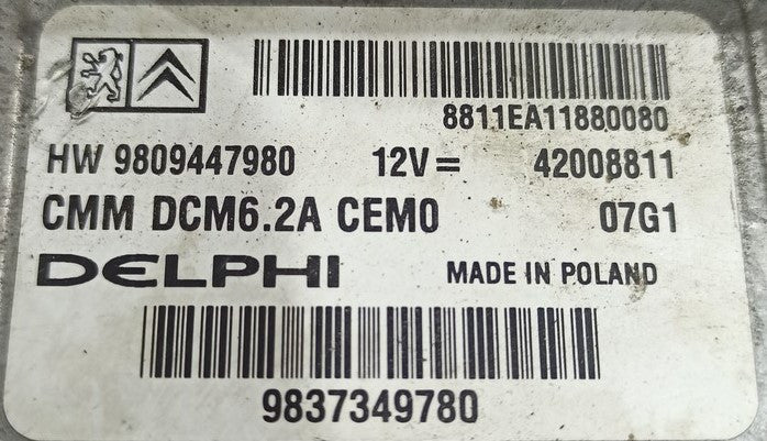 Plug & Play Delphi Engine ECU, Peugeot - Citroen, 42008811, 9837349780 ...