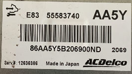 Plug & Play ACDelco Engine ECU, Vauxhall, 55583740, AA5Y, E83, 1263638 ...