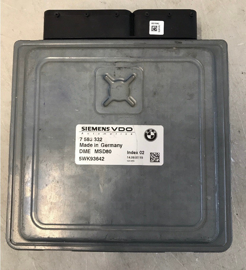 Plug & Play Siemens Engine ECU, BMW, DME MSD80, 7583332, 7 583 332, 5W ...