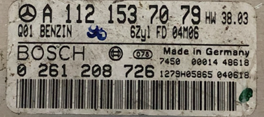 Plug & Play Bosch Engine ECU, Mercedes-Benz, 0261208726, 0 261 208 726 ...