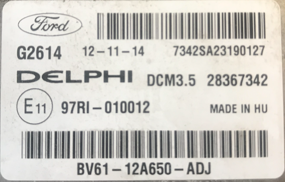 Plug & Play Delphi Engine ECU, Ford C Max, DCM3.5, 28367342, BV91-12A6 ...