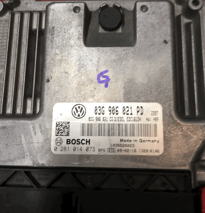 Plug & Play Bosch Engine ECU, VW Caddy 1.9 TDI, 0281014073, 0 281 014 ...