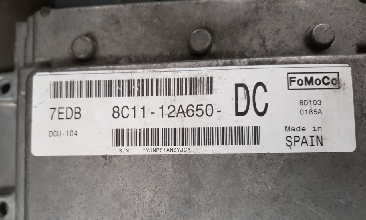 Plug & Play FoMoCo Engine ECU, Ford Transit 2.2/2.4, 8C11-12A650-DC, 8 ...