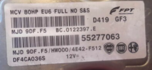 Plug & Play FPT Engine ECU, Fiat, MJD9DFF5, MJD 9DF.F5, BC0122397E, BC ...