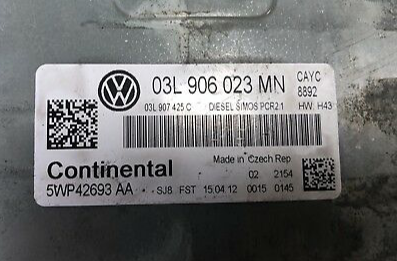 Plug & Play Continental Engine ECU, VW, 03L906023MN, 03L 906 023 MN, 5 ...